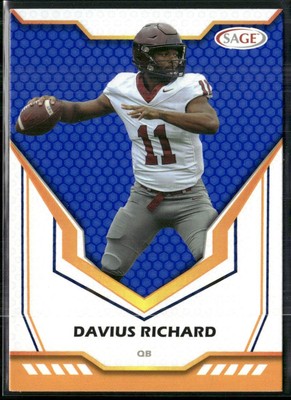 Davius Richard 2024 SAGE HIT #71 Blue | eBay