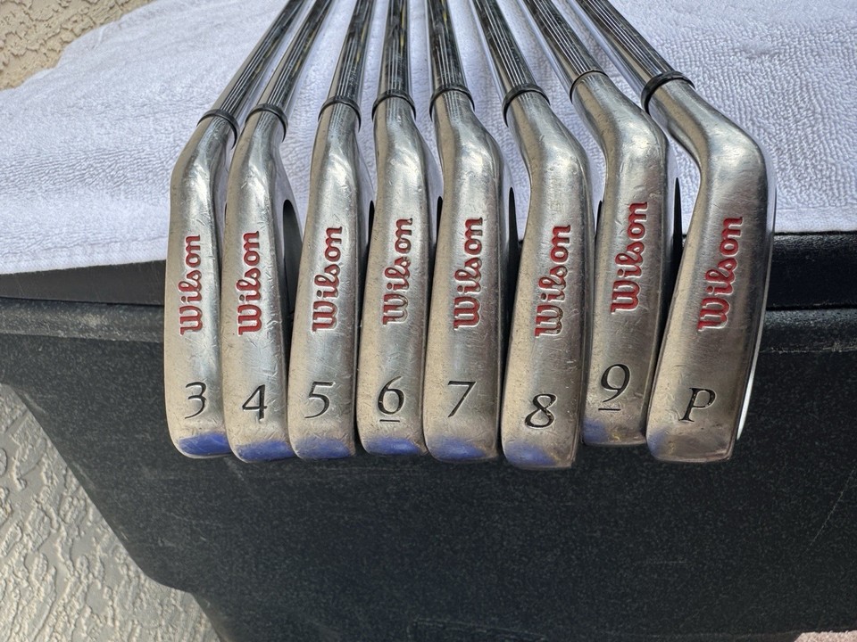 Wilson Staff Fat Shaft R. Mendralla Tour Cavity Golf Clubs Irons set 3 ...