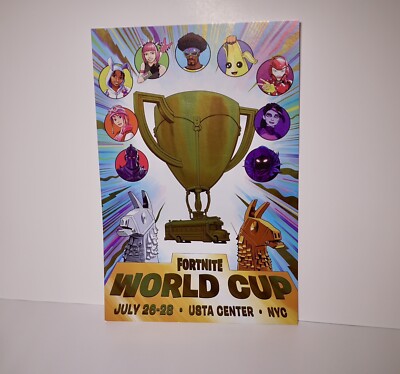 2019 Fortnite World Cup NYC Trophy Cardboard Poster - 12” x 18” - Free ...
