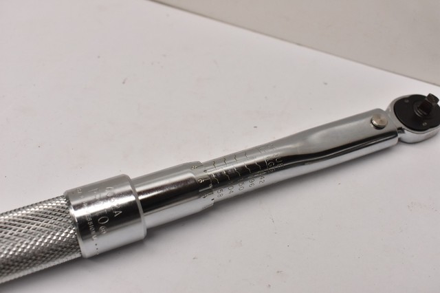 PROTO 6062A 1/4" Drive Ratcheting Head Torque Wrench 40-200 Inch Pound ...