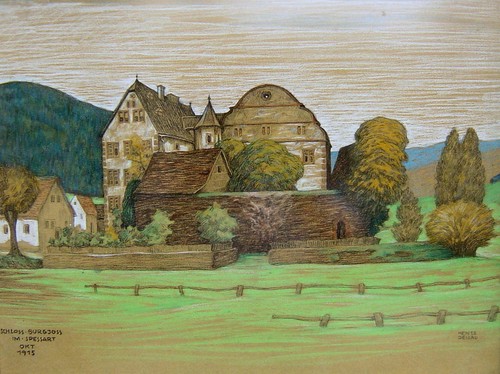 Max Henze-Dessau 1889 - Göttingen / Schloss Burgjoss im Spessart ...