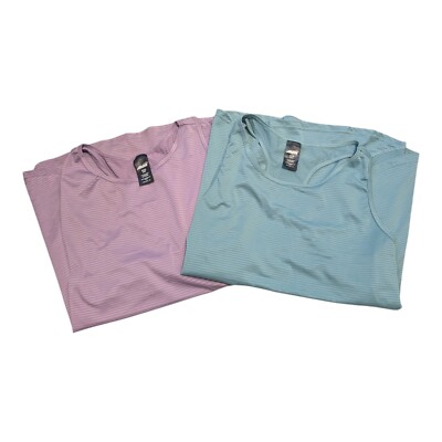 Pair of Women's Plus Size AVIA Workout Crossover Racerback Tanks Tops ...