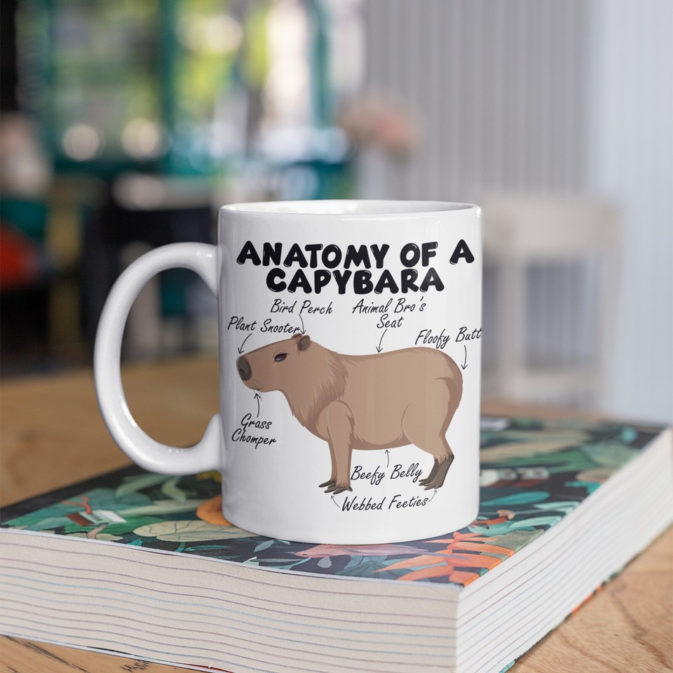 Anatomy Of A Capybara - Animal Lover Mug | eBay UK