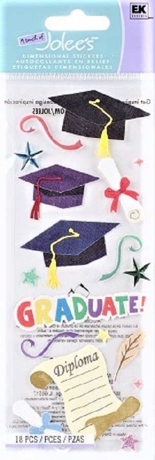 Jolee's GRADUATION Stickers Graduate High School College Diploma Degree ...