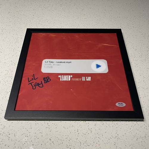 LIL TJAY RAPPER SIGNED LEAKED SINGLE ALBUM PHOTO POSTER AUTOGRAPH PSA ...