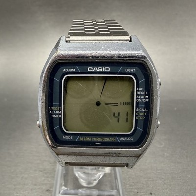 Casio A201 Thunder Bird Watch Men 35mm Digital Alarm Chrono Silver ...
