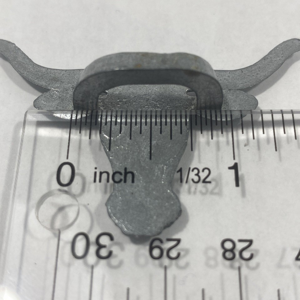 Vintage Longhorn Metal Bull Clip Scarf Slide Bandana Holder Cow Horns ...