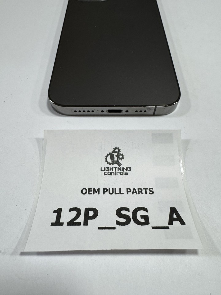 iPhone 12 Pro Housing Back Replacement Graphite With Small Parts OEM ...