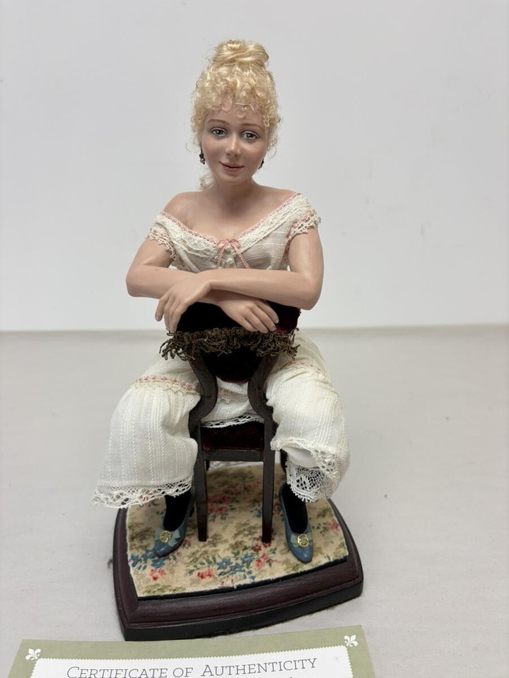 RICHARD SIMMONS ESTATE GIRL ON A CHAIR 1860'S ART DOLL BY ARTIST MARIA ...