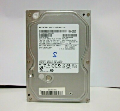 Disque Dur Hitachi 0F10381 500GB SATA Ship Défectueux PCB Ok MAR-2010 ...