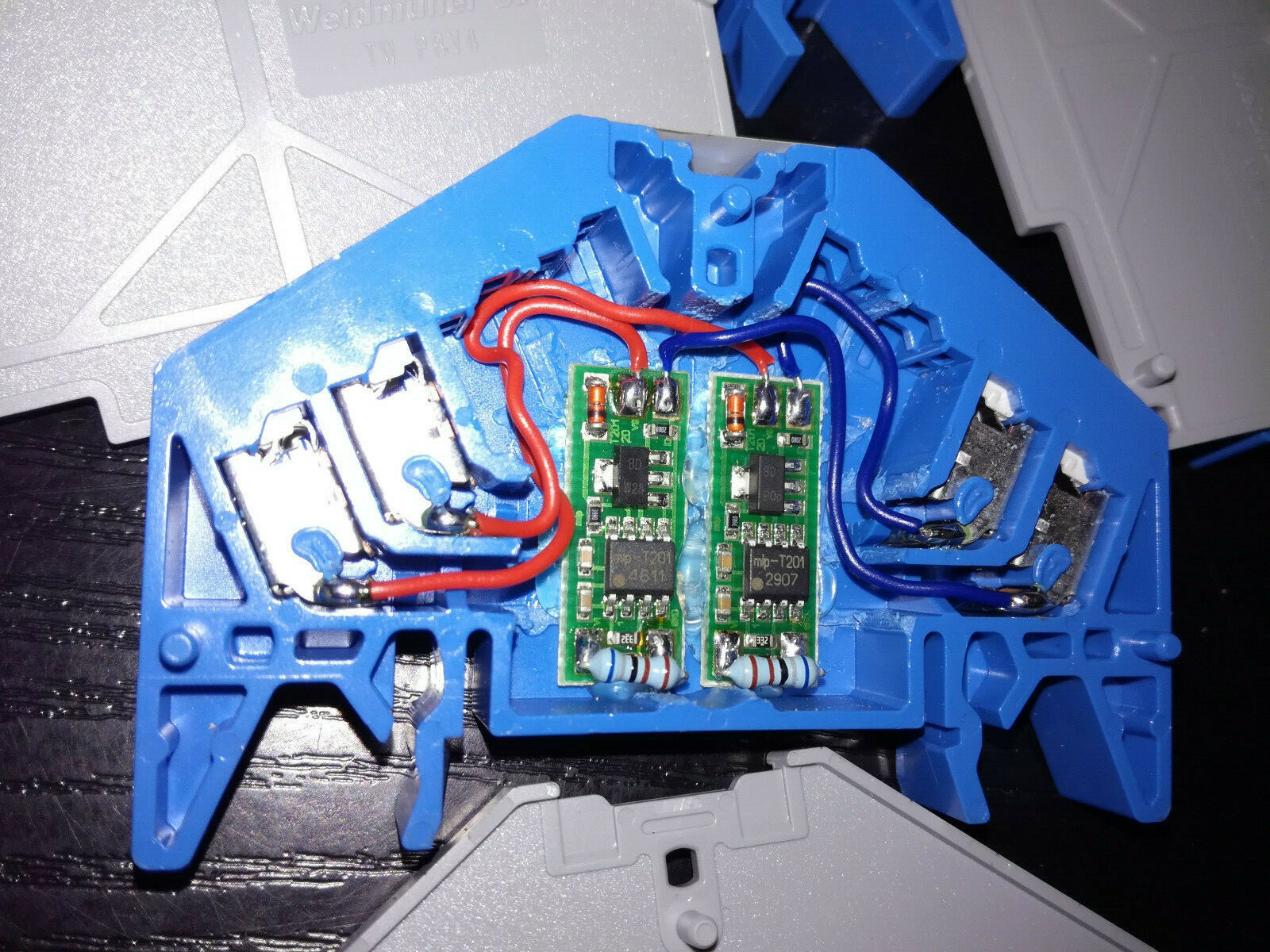 Weidmüller PRV4 Rangierverteiler blau m.Trennwand TW PRV4 Verbind ...