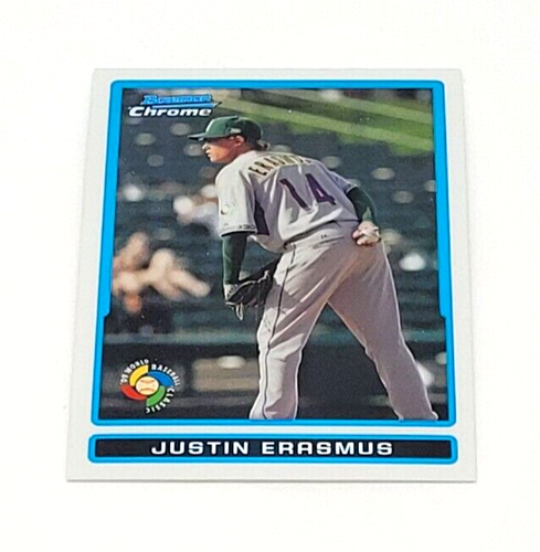 2009 Bowman Chrome Justin Erasmus World Baseball Classic Boston Red Sox ...
