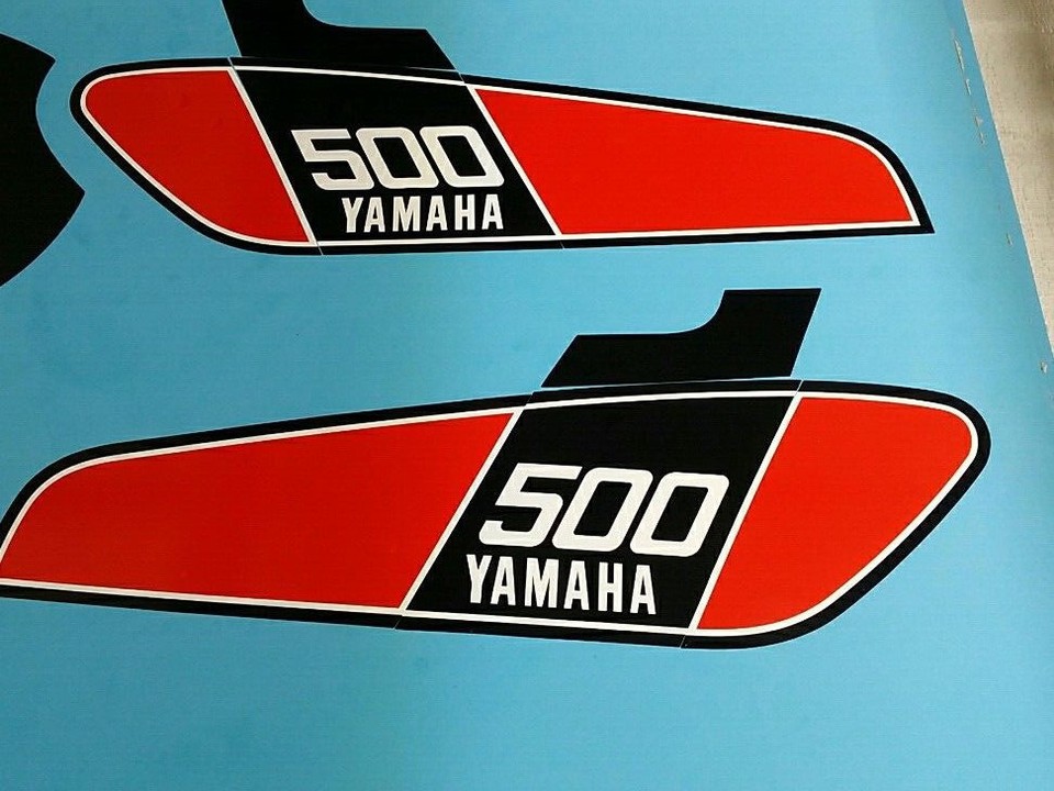 YAMAHA XT500 1976 TANK AND SIDE COVER DECAL GRAPHIC SET (#*Y26) | eBay