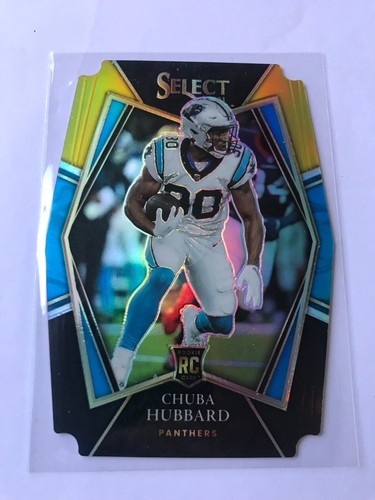 CHUBA HUBBARD 2021 Select Football RC Premier Level Panthers BLACK GOLD ...