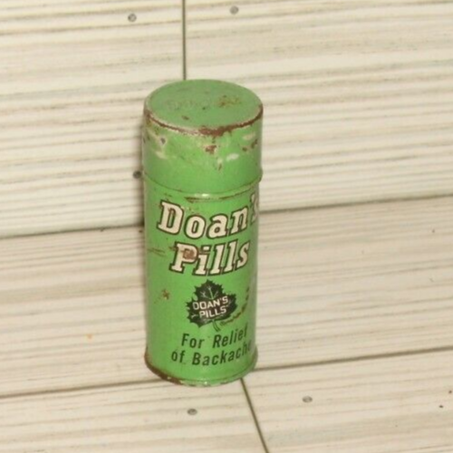 Vintage ~ Doan`s Pills For Relief Of Backache Round Collector`s 2 Piece ...