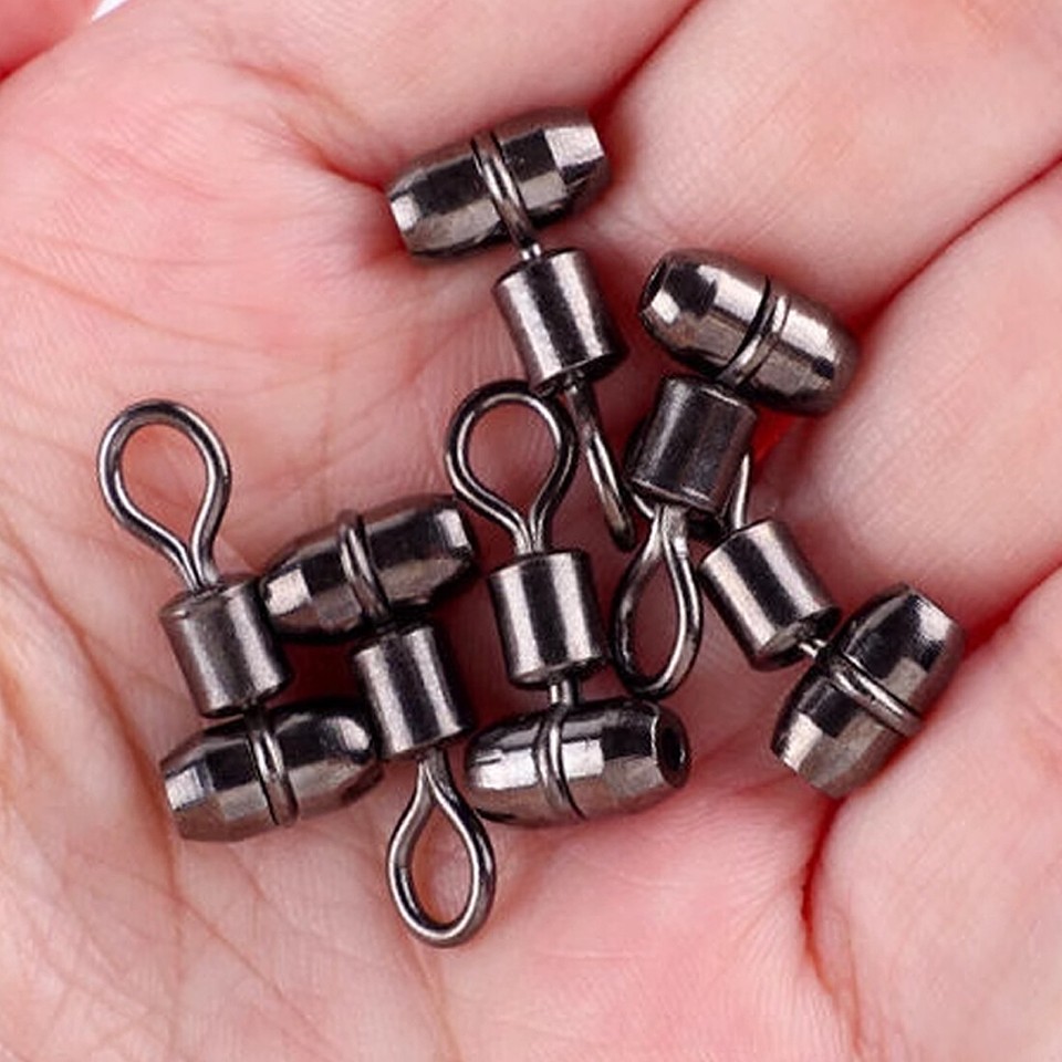 20~50Pcs Heavy-Duty Rolling T Swivels 3 Way Swivel Rigs Fishing Tackle ...