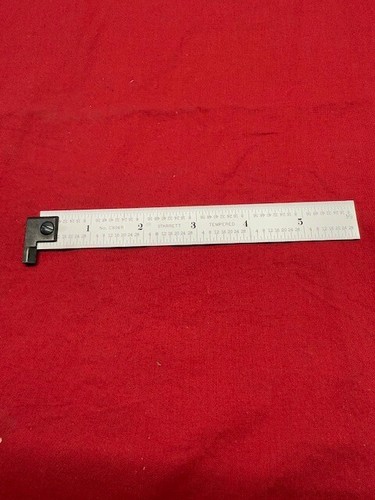 Starrett CH604R-6 Spring-Tempered Steel Rule with Inch Graduations ...