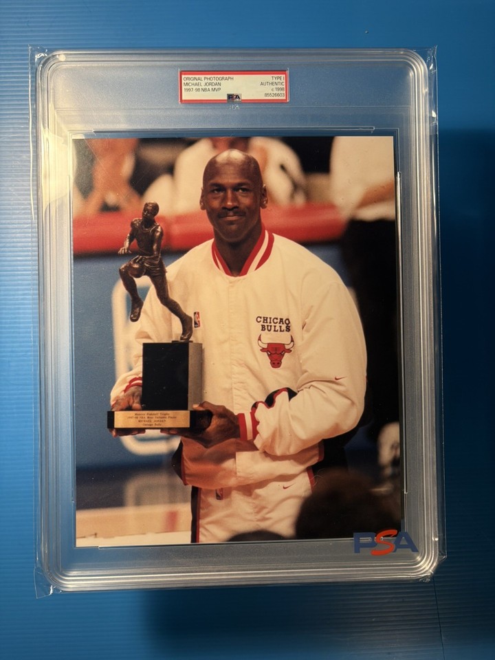 Michael Jordan 1997-98 NBA MVP. PSA TYPE 1 PHOTO. | eBay