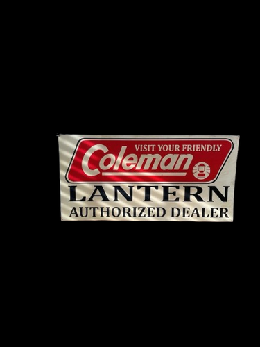 PORCELAIN COLEMAN ENAMEL SIGN 36X18 INCHES | eBay