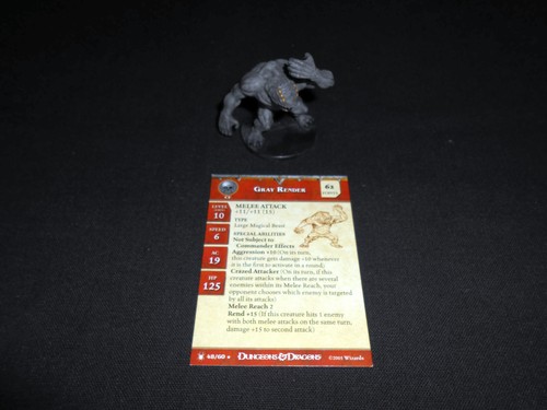 Gray Render D&D Miniature Underdark mini Dungeons Dragons Pathfinder | eBay