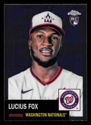 2022 TOPPS CHROME PLATINUM RC LUCIUS FOX #476 RC BASEBALL Washington ...