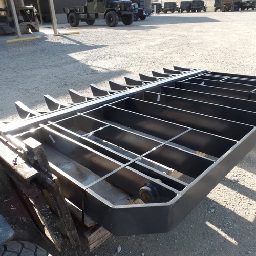Dozer blade root rake, 10 FT wide, 2200 lbs steel NEW, USA Attachments ...