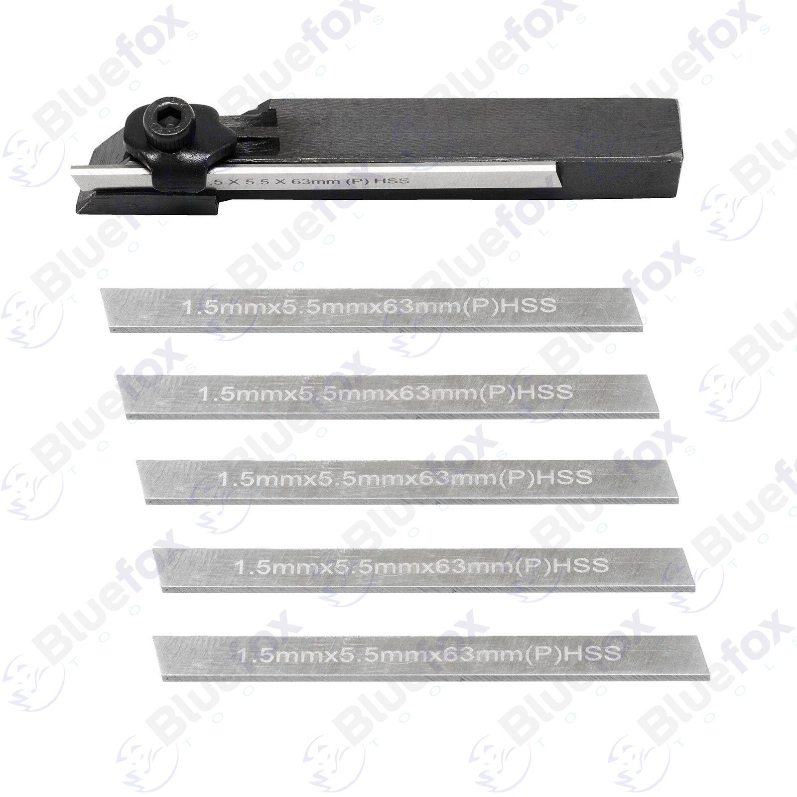 Mini Parting Off Tool 8mm With 6 HSS Blades Small Cut Off Tool For ...