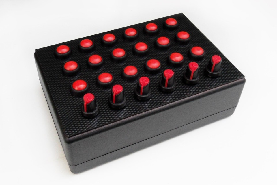 BBJ Sim Racing PC USB 30 Function Pro Button Box Rotary Encoders Red ...