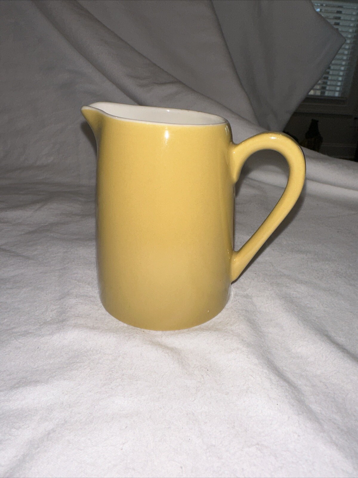 Vintage Creamer/ Pitcher Mustard and Cream colored | eBay