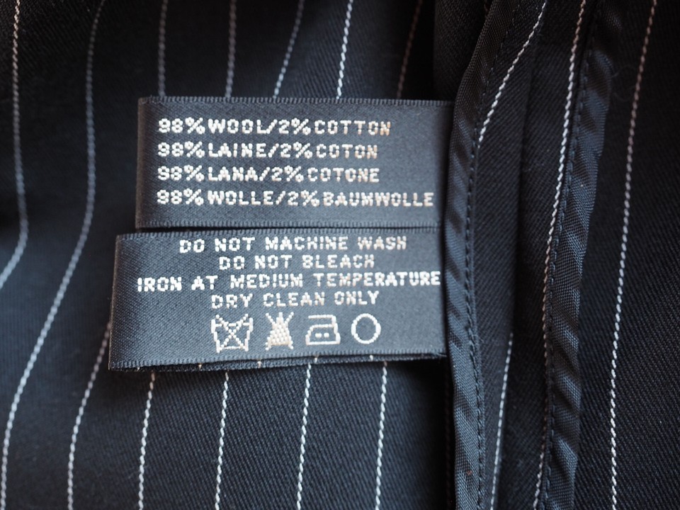 Ralph Lauren Black Label Wool Ruffle Suit Jacket Blazer Pinstripe Black ...