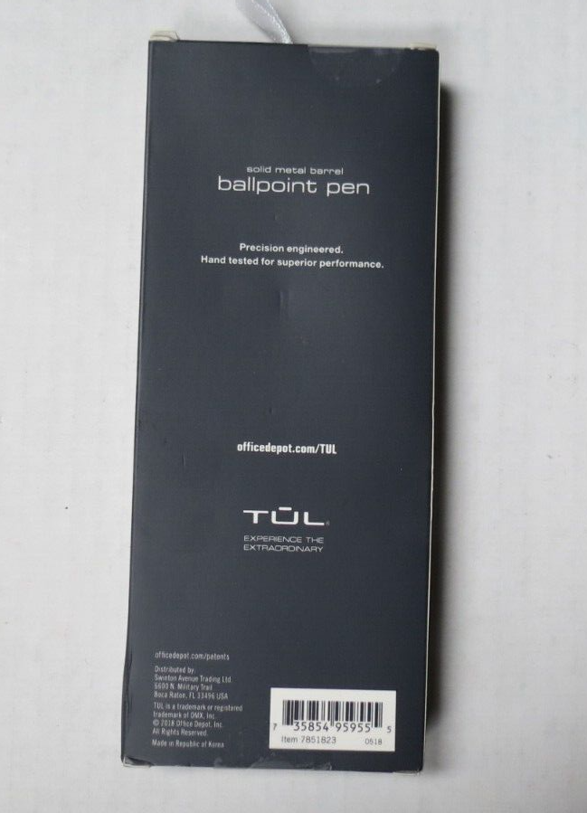 TUL - SOLID METAL BALLPOINT - BLACK AND BLUE - 1.0 MED NICE- NEW !! | eBay