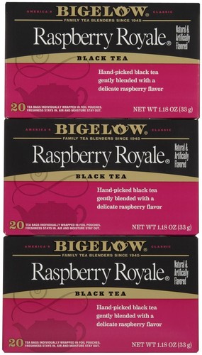 Bigelow Raspberry Royale Tea Bags - 20 ct - 3 Pack 72310001343 | eBay