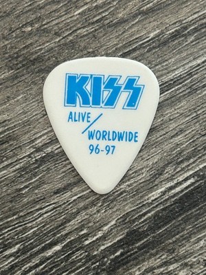 KISS Guitar Pick ACE FREHLEY Alive Worldwide Reunion White Blue Vintage ...