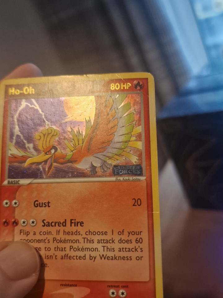Pokemon Tgc Ho-oh 27/115 EX unseen Forces Rare Stamped Reverse Holo NM+ ...