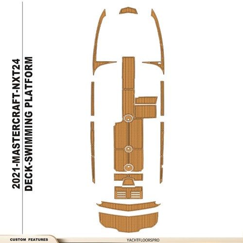 2021 MasterCraft NXT24 Swimming Boat Kits EVA Foam Teak Deck Flooring ...