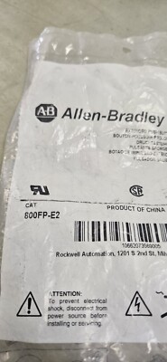 Allen Bradley 800FP-E2 Extended Push Button Black 800FPE2 | eBay