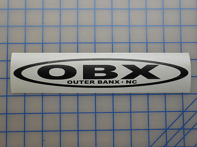 OBX Outer Banx NC Decal 10" Beach Fishing Ocean Banks Corolla Rental ...