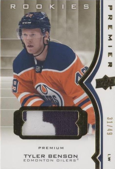 2020-21 Upper Deck Premier - Rookies Tyler Benson #81 Patch /49 (MEM ...
