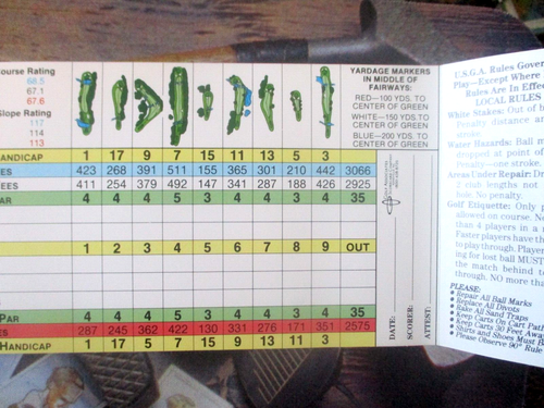 vtg - Golf Scorecard - POWDERHORN GOLF COURSE gc - Madison OH | eBay