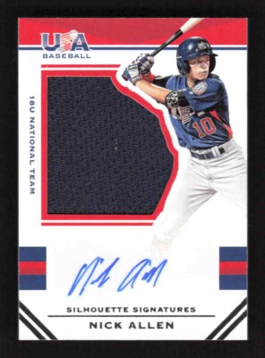 2017 Panini USA Stars & Stripes Nick Allen Silhouettes Auto #'d /199 | eBay