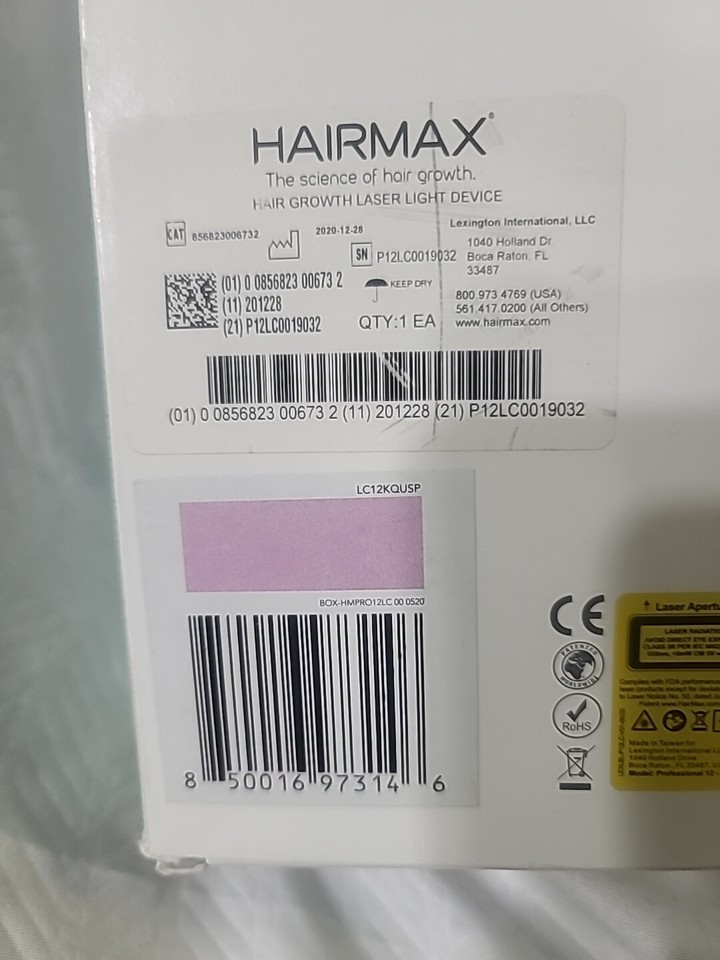 Hairmax Professional 12 Purple Laser Comb w/ Case - OPEN BOX | eBay