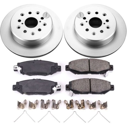 Power Stop GS300 Rear Z17 Evolution Geomet Coated Brake Kit FOR 93-97 ...