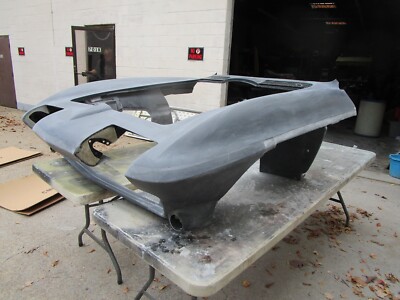67 corvette jig assembled press molded fiberglass front end clip 150 ...