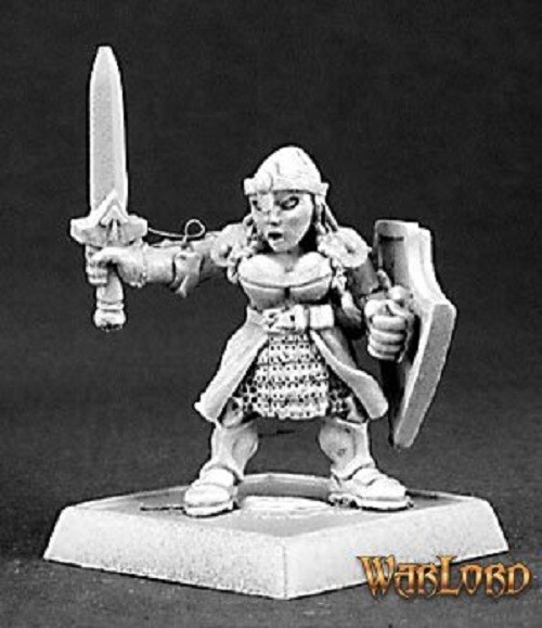 Reaper Warlord 14379 Dwarven Shieldmaiden Dwarf Paladin | eBay