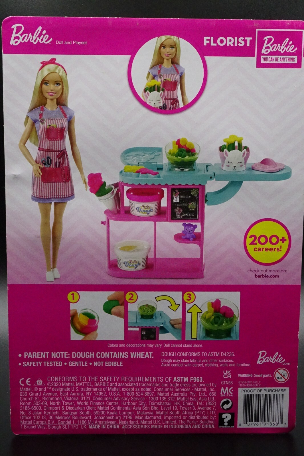 2020 Mattel Barbie You Can Be Anything Florist Playset w/Doll & Barbie ...
