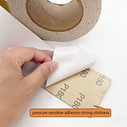 180 Grit Self Adhesive Sandpaper Roll Sticky Sandpaper 2-3/4" X 20 Yard ...