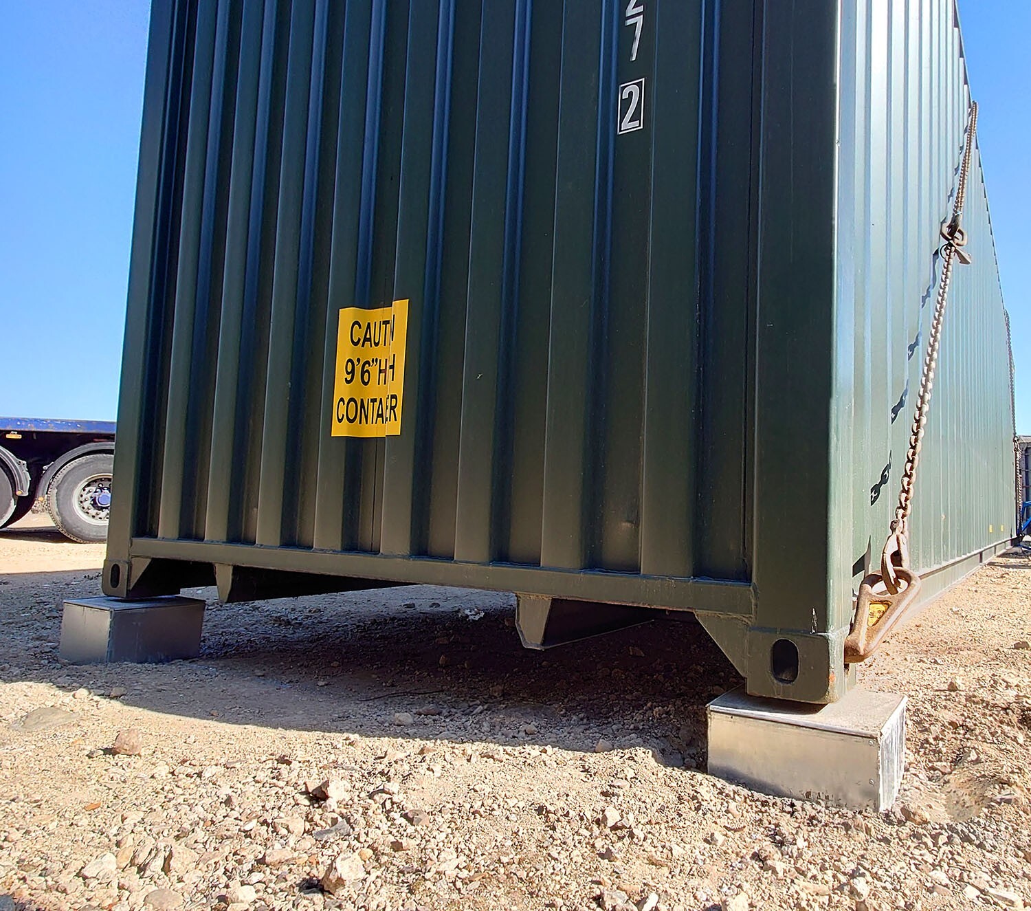Shipping Container Foundation Concrete Base Mold Converted Shipping ...