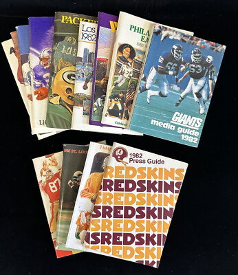 1982 NFL NFC Football Team Media Guides Near Complete Set of 14 - EX | eBay