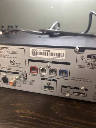 Sony DVD Theatre System DAV-HDX285 Works/Tested Receiver Only | eBay