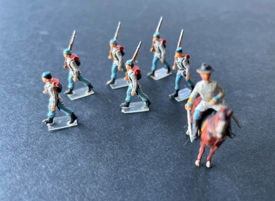 Vintage Preiser HO Scale Figures CIVIL WAR confederates 1800s | eBay